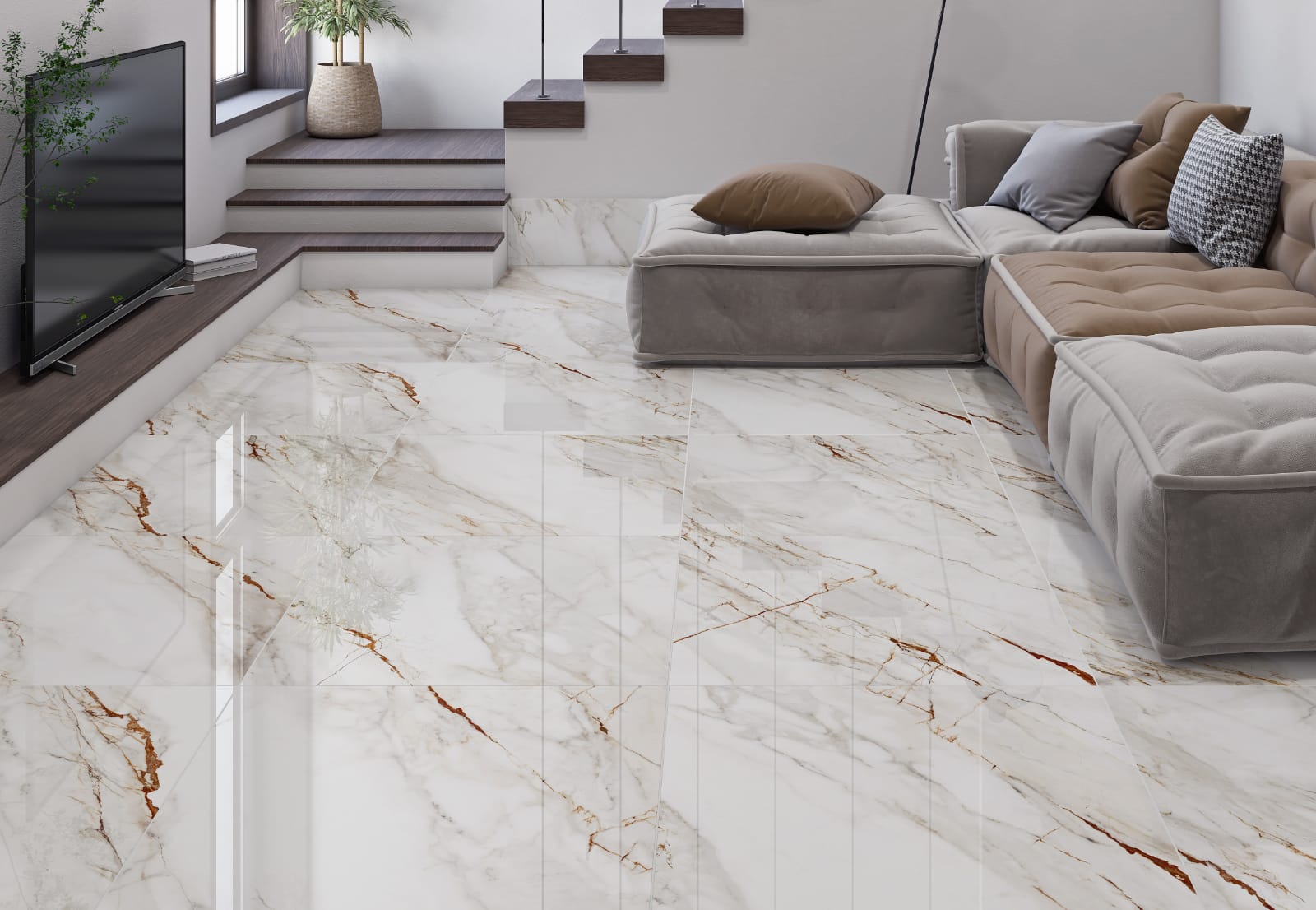 Piso Polido Iron 74×74 Cx 2,22 – Brisa Acabamentos